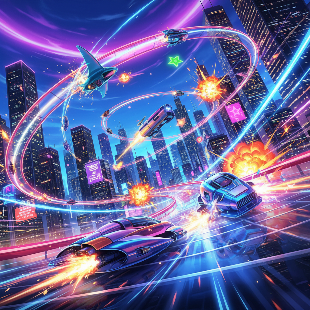 Neon Velocity: Turbo Clash - 3D Racing by Jabali AI
