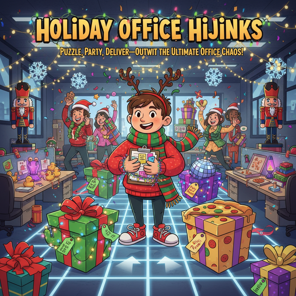 Holiday Office Hijinks - Grid-Based Puzzle by Jabali AI