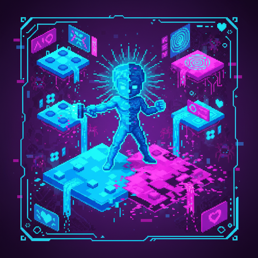Neon Debug Run - Rhythm Platformer by Jabali AI