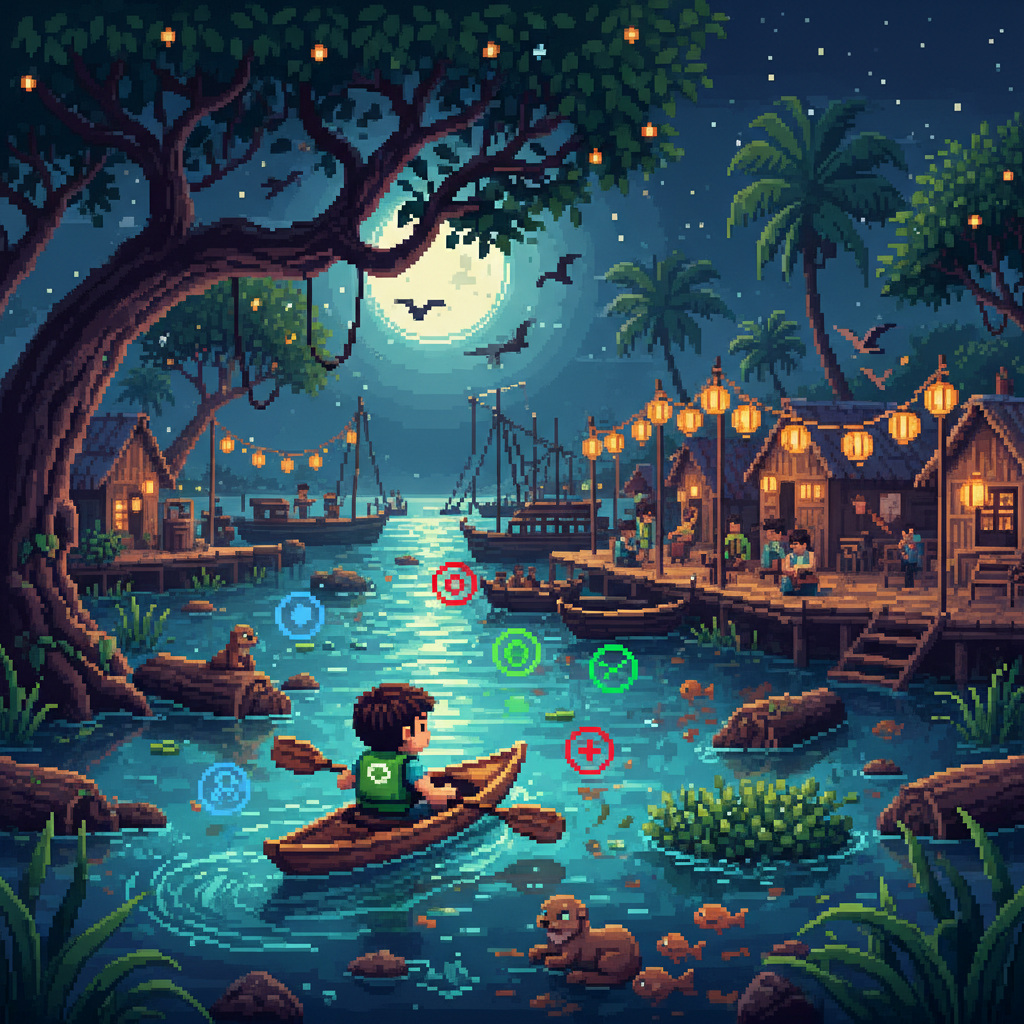 Goa Glow Kayak - Crossing Arcade by Jabali AI