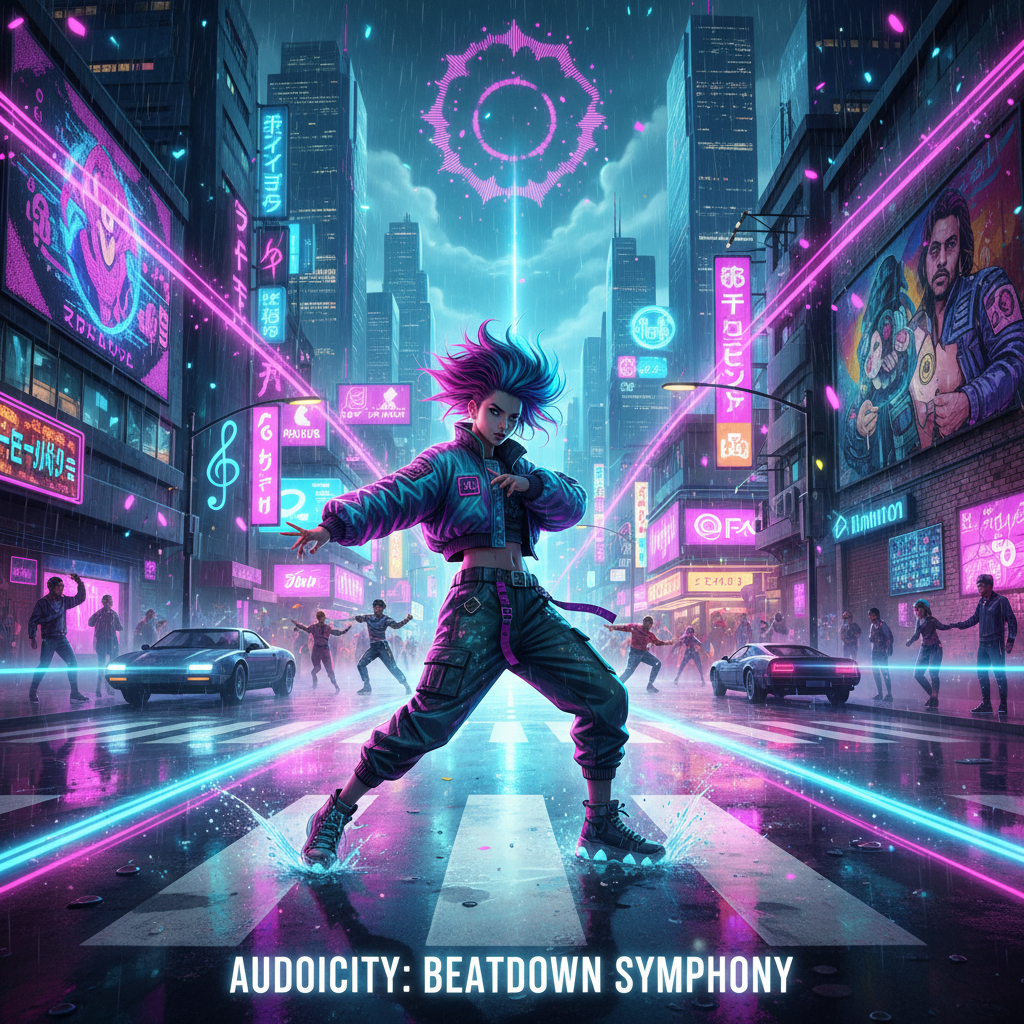 Neon Rhythm Street - 3D Open World by Jabali AI