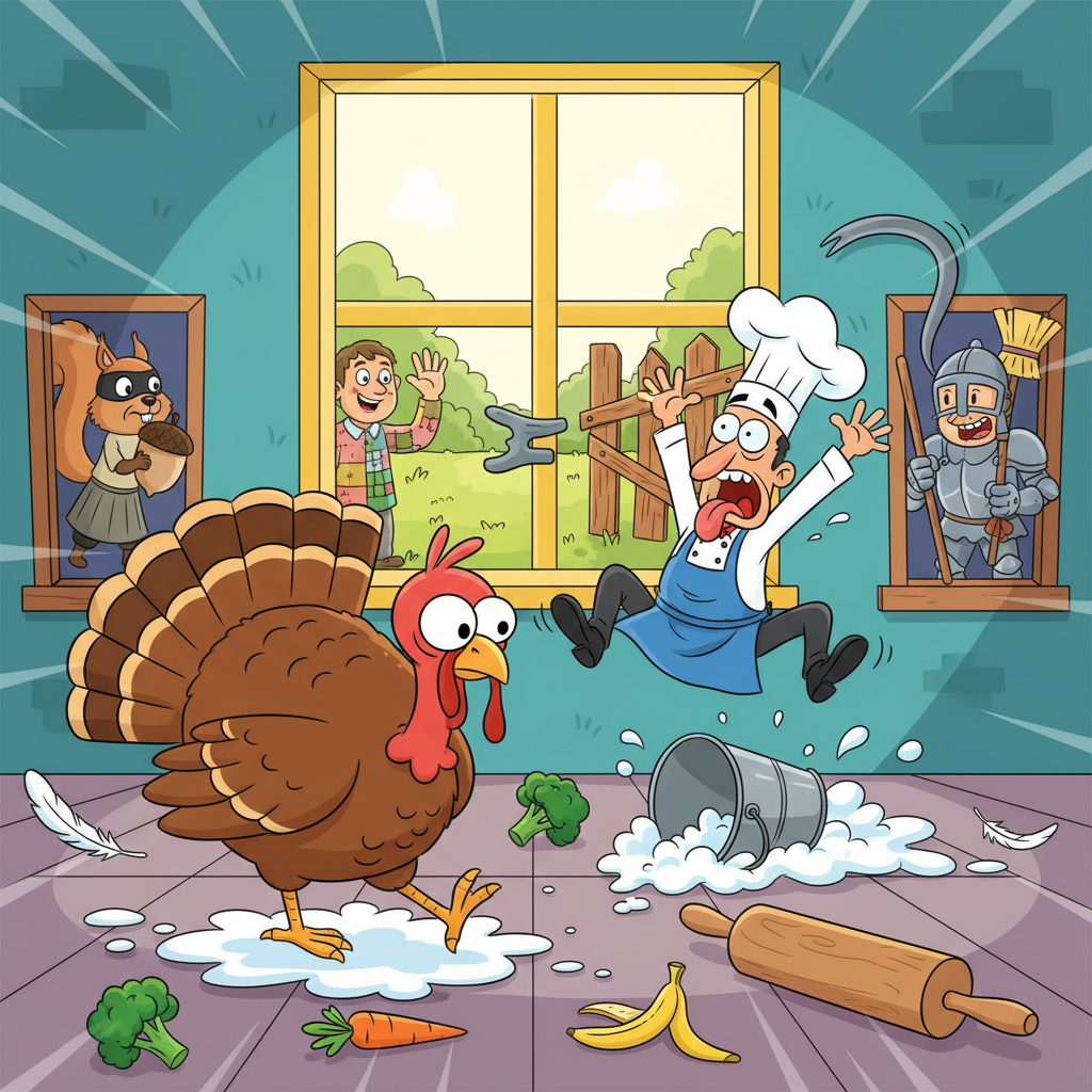 Turkey Troubles: Escape the Kitchen - Adventure RPG by Jabali AI