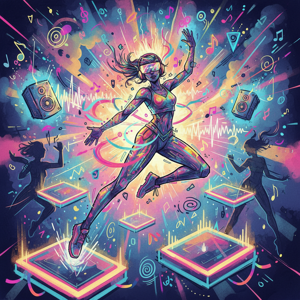 Pulse Stage Symphony - Rhythm Platformer by Jabali AI