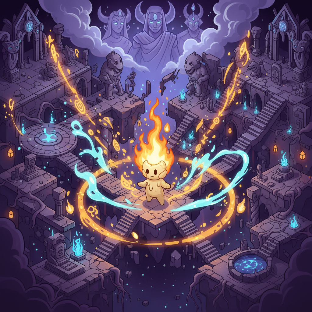 Twilight Labyrinth: Candlebearer's Rite - Dungeon Crawler RPG by Jabali AI