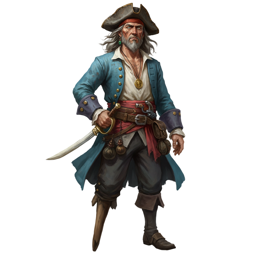 Long John Silver - Character Life Simulation by Jabali AI
