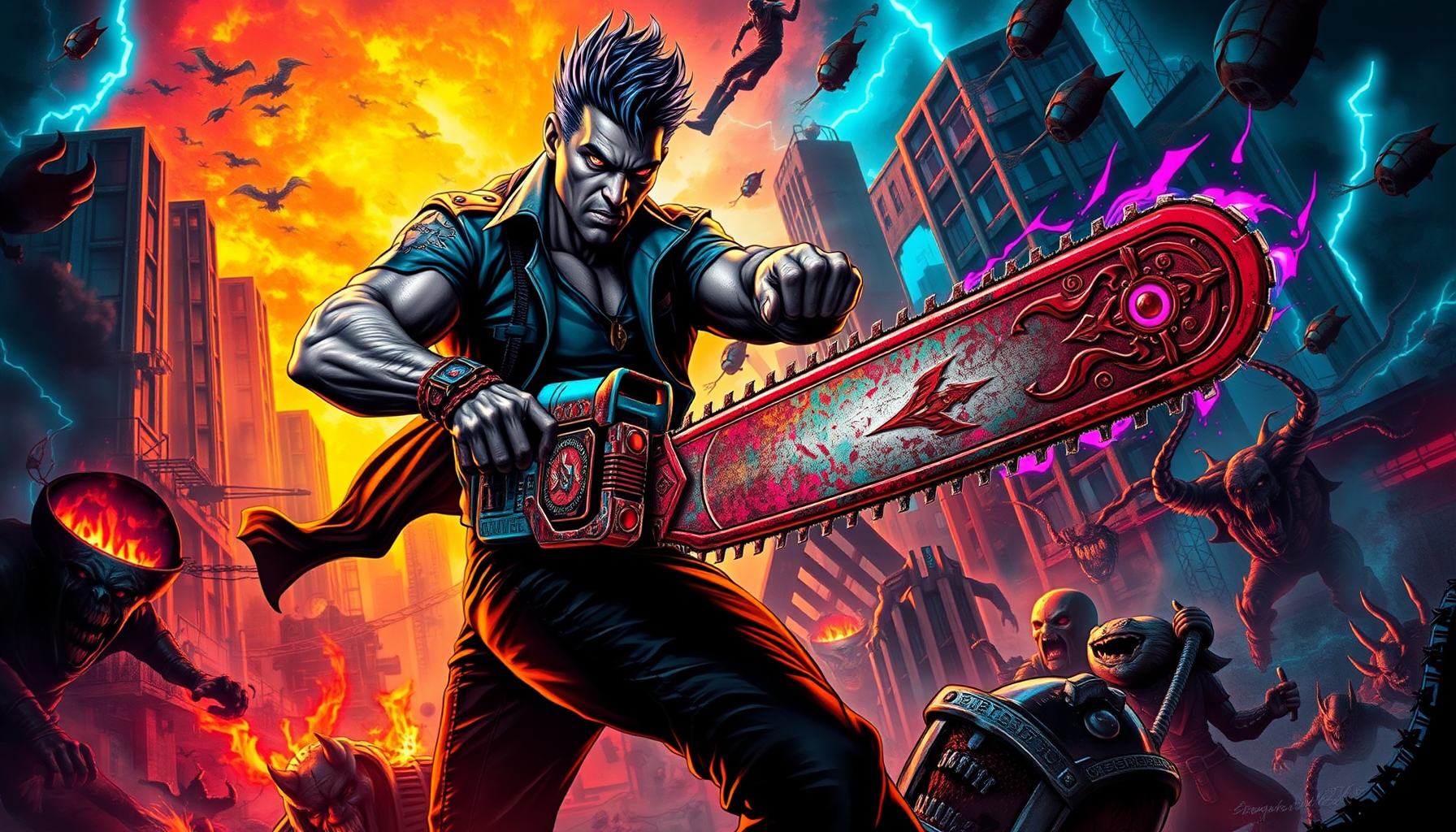 Chainsaw Carnage - Dungeon Crawler RPG by Jabali AI