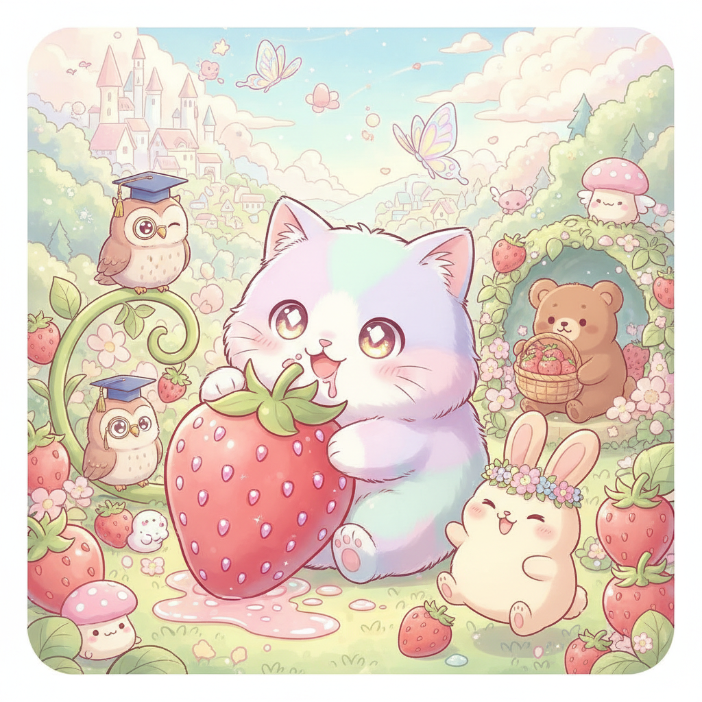Neko's Strawberry Quest - Adventure RPG by Jabali AI