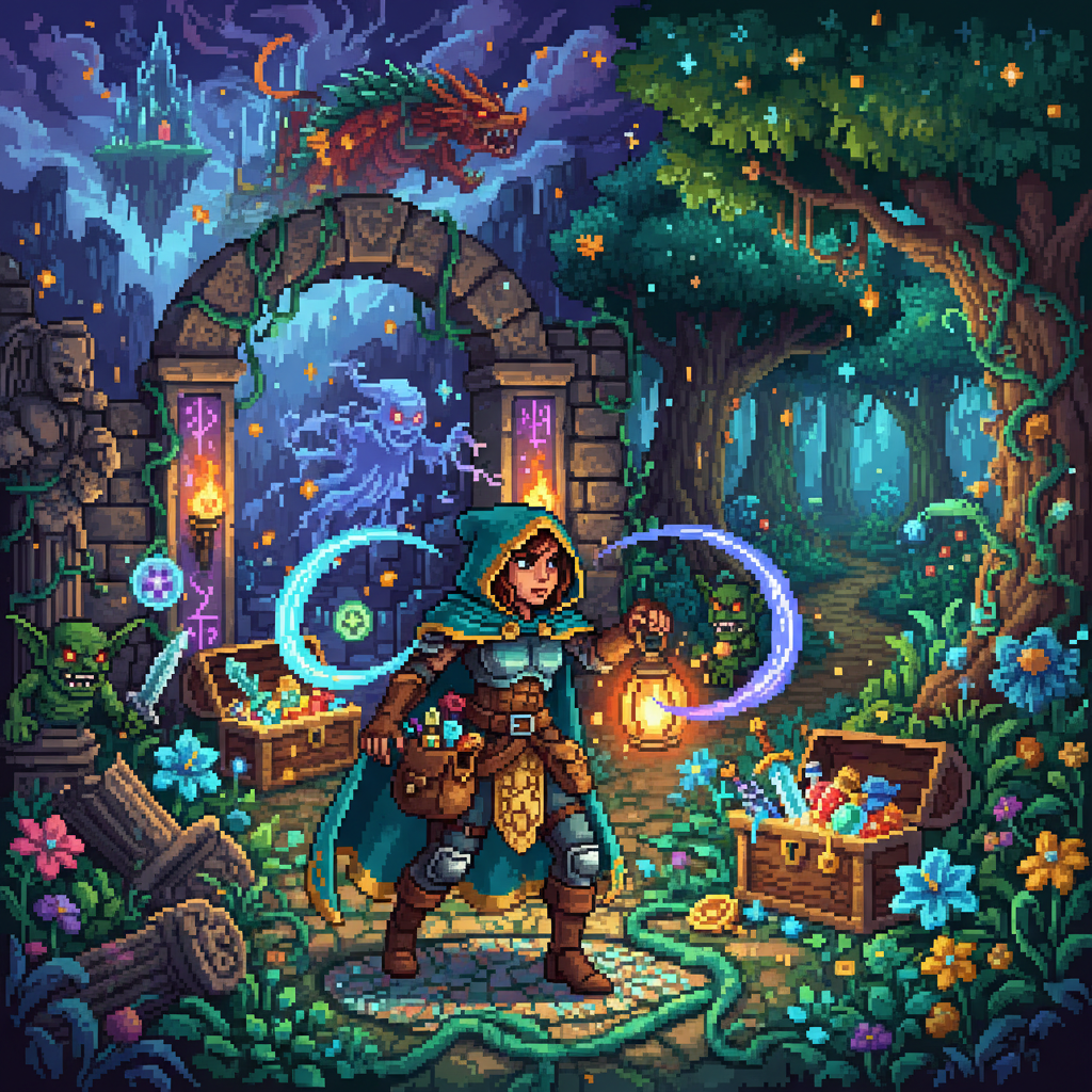 Enchanted Quest - Dungeon Crawler RPG by Jabali AI