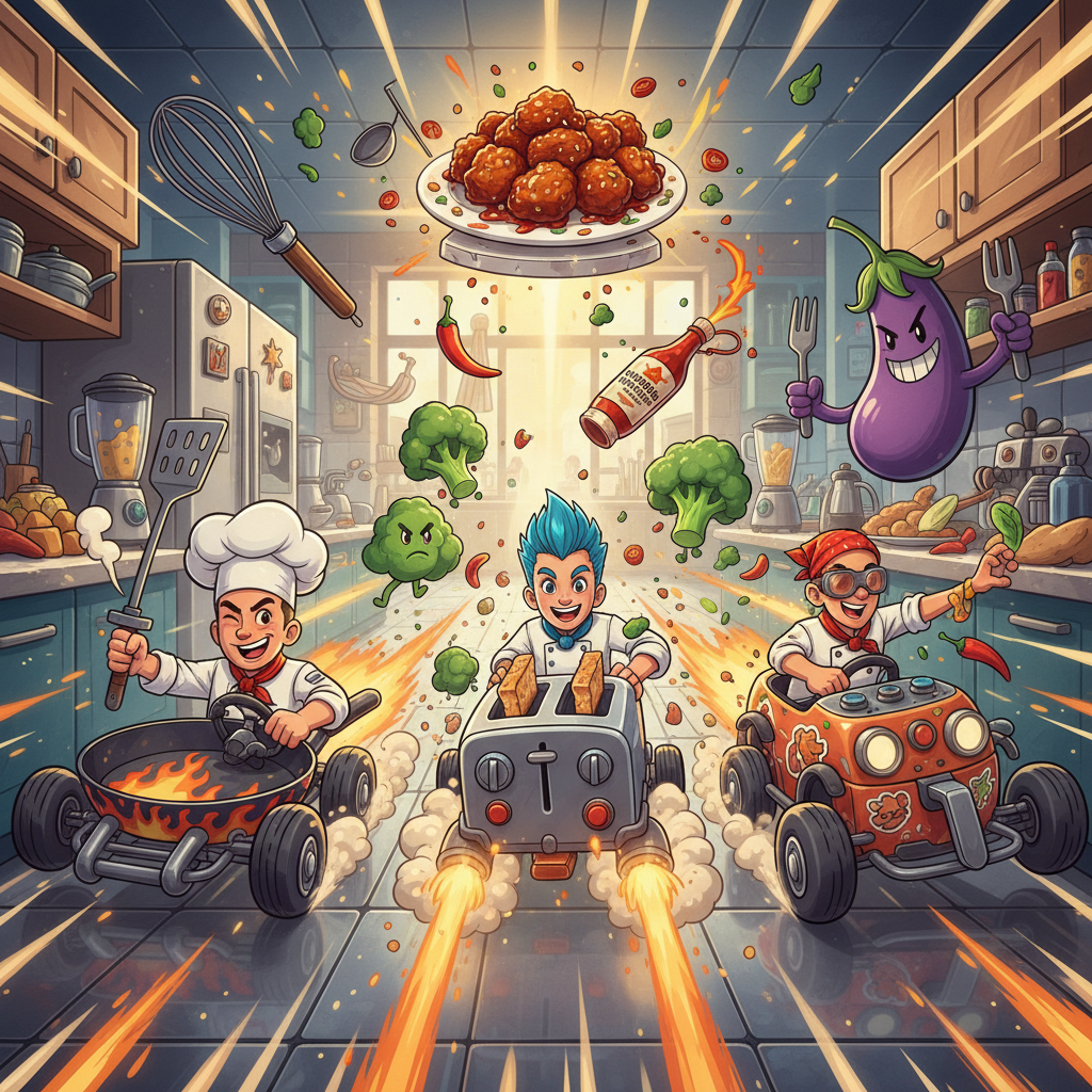 Kitchen Kart Kombat - 3D Racing by Jabali AI