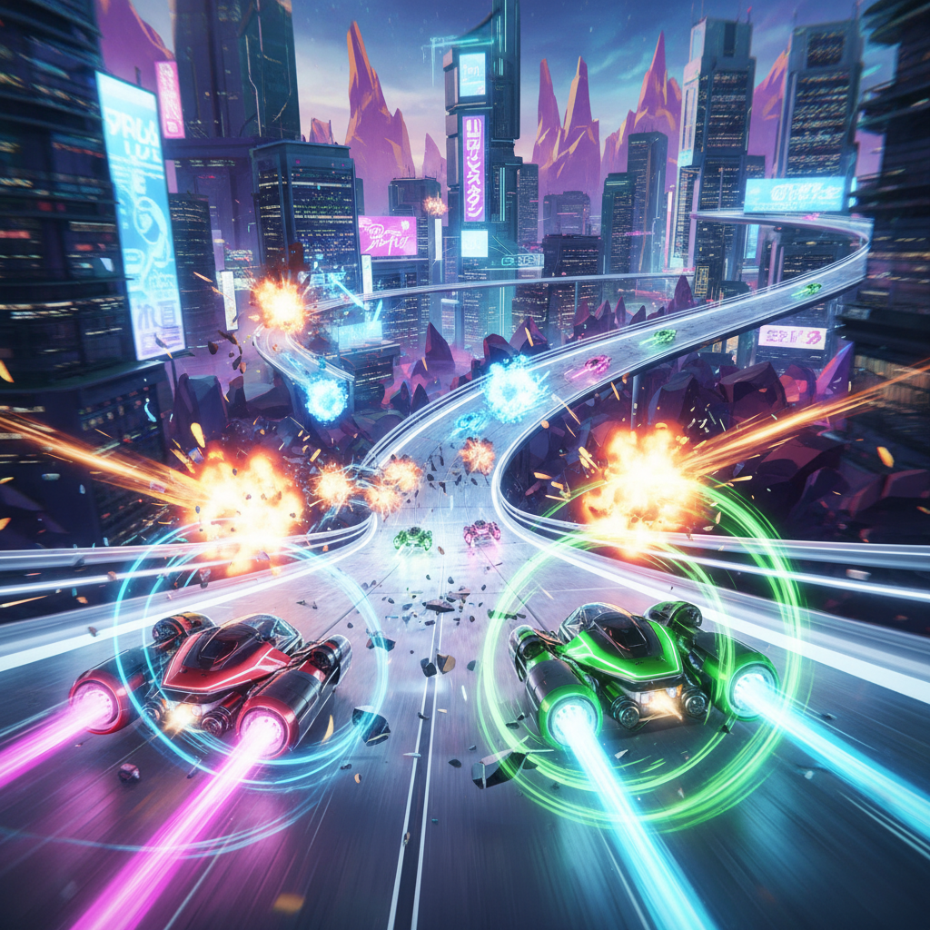 Velocity Runners: Neon Clash - 3D Racing by Jabali AI
