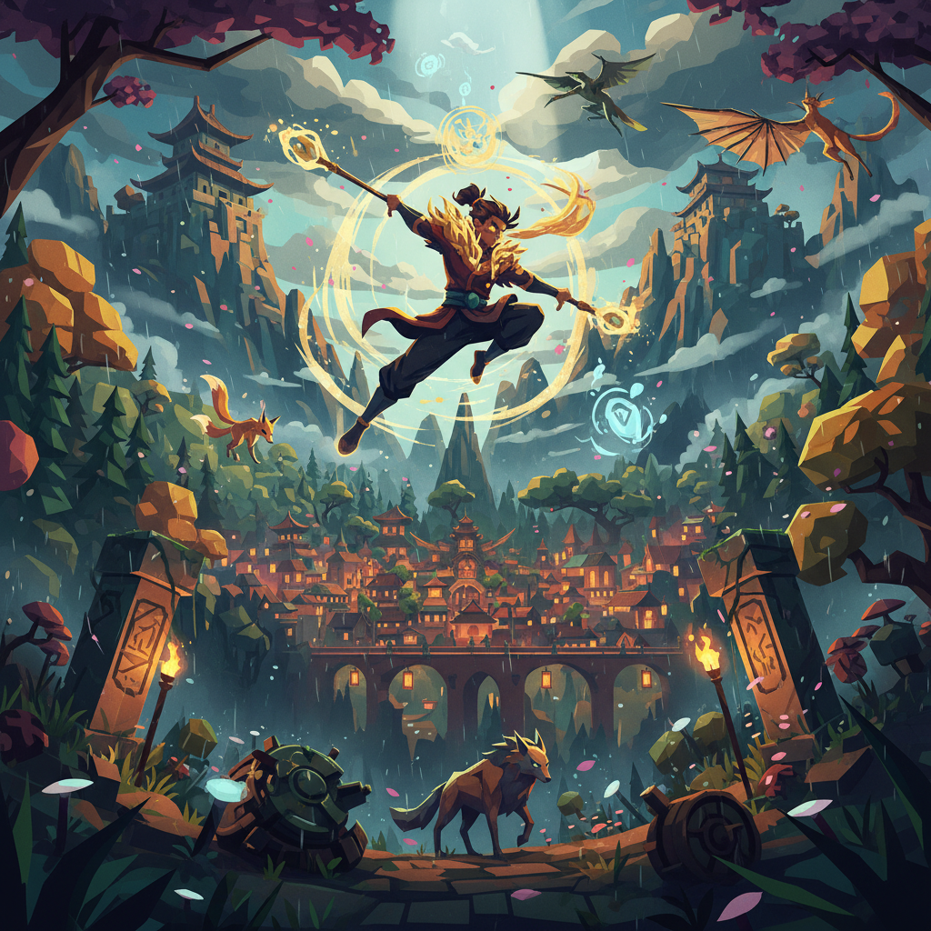 Spirit Staff Awakening - 3D Open World by Jabali AI