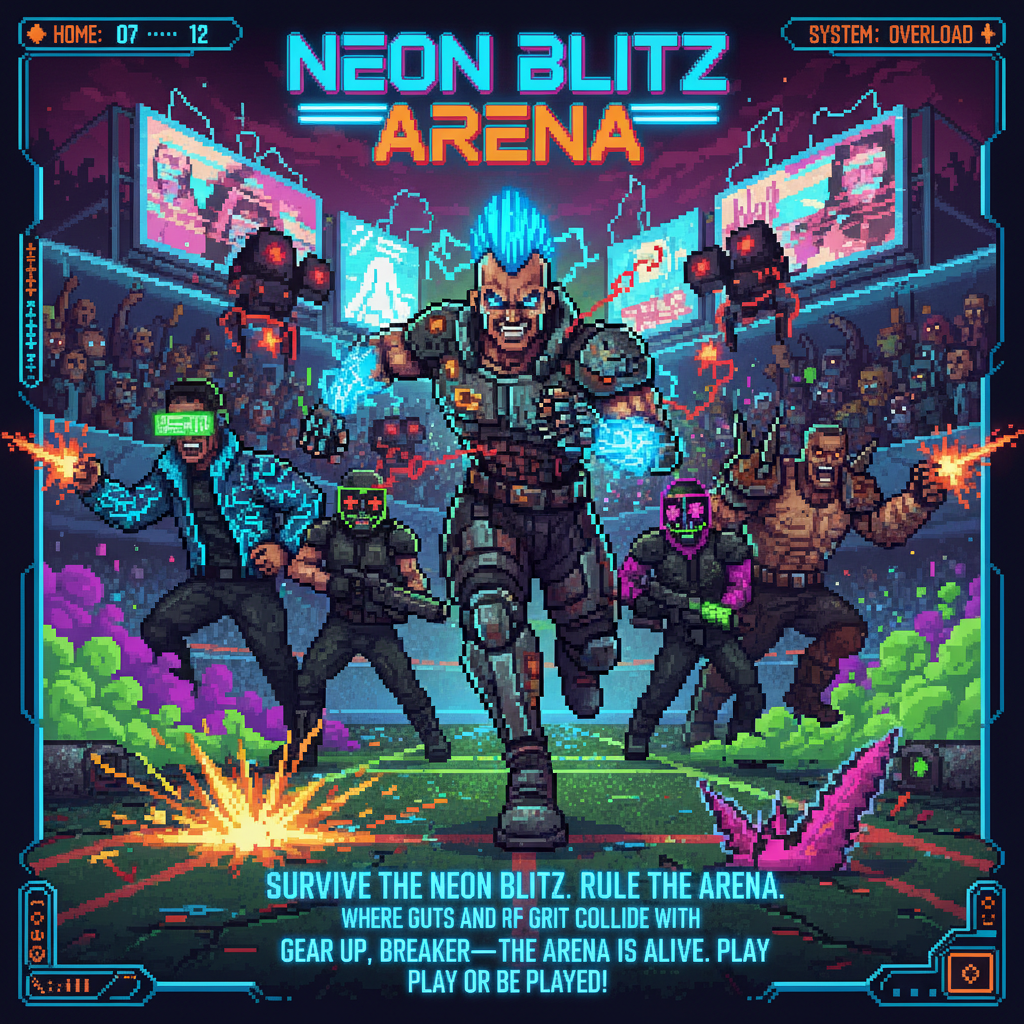 Neon Blitz Arena - Maze Shooter Arcade by Jabali AI