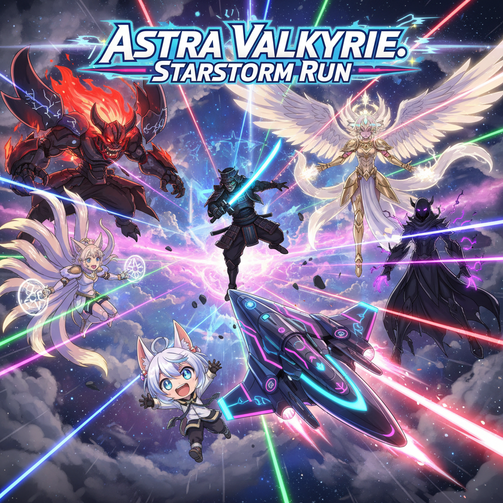 Astra Valkyrie: Starstorm Run - Fixed Shooter Arcade by Jabali AI