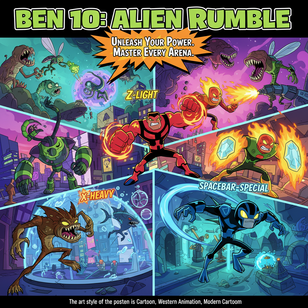 Ben 10: Alien Rumble - Maze Shooter Arcade by Jabali AI