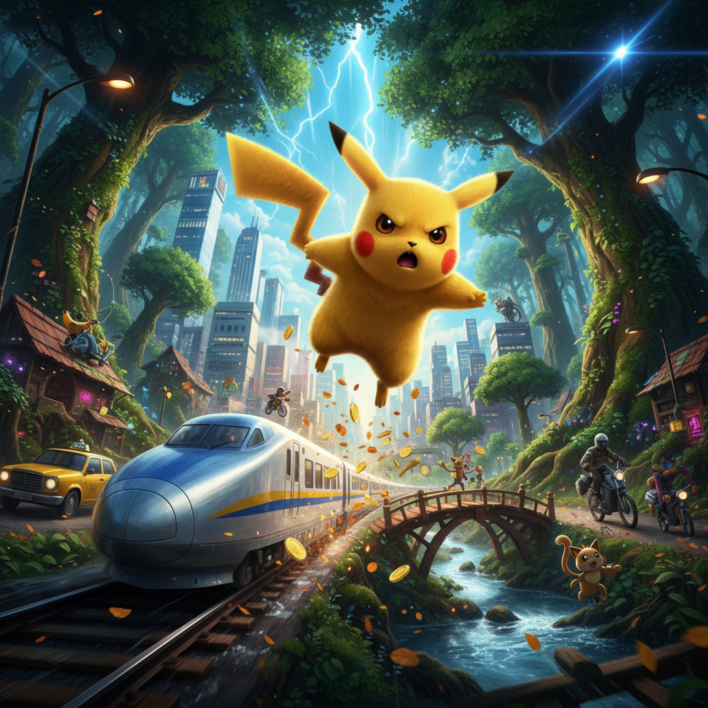 Pikachu Run Wild - 3D Open World by Jabali AI
