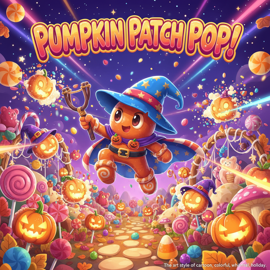 Pumpkin Patch Pop! - Fixed Shooter Arcade by Jabali AI