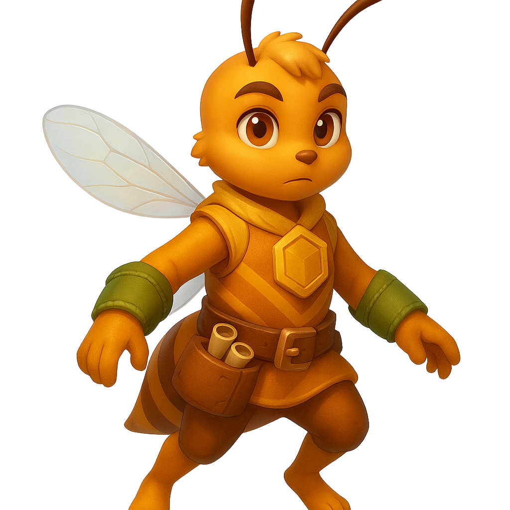 Buzzy Amberwing - Character Life Simulation by Jabali AI