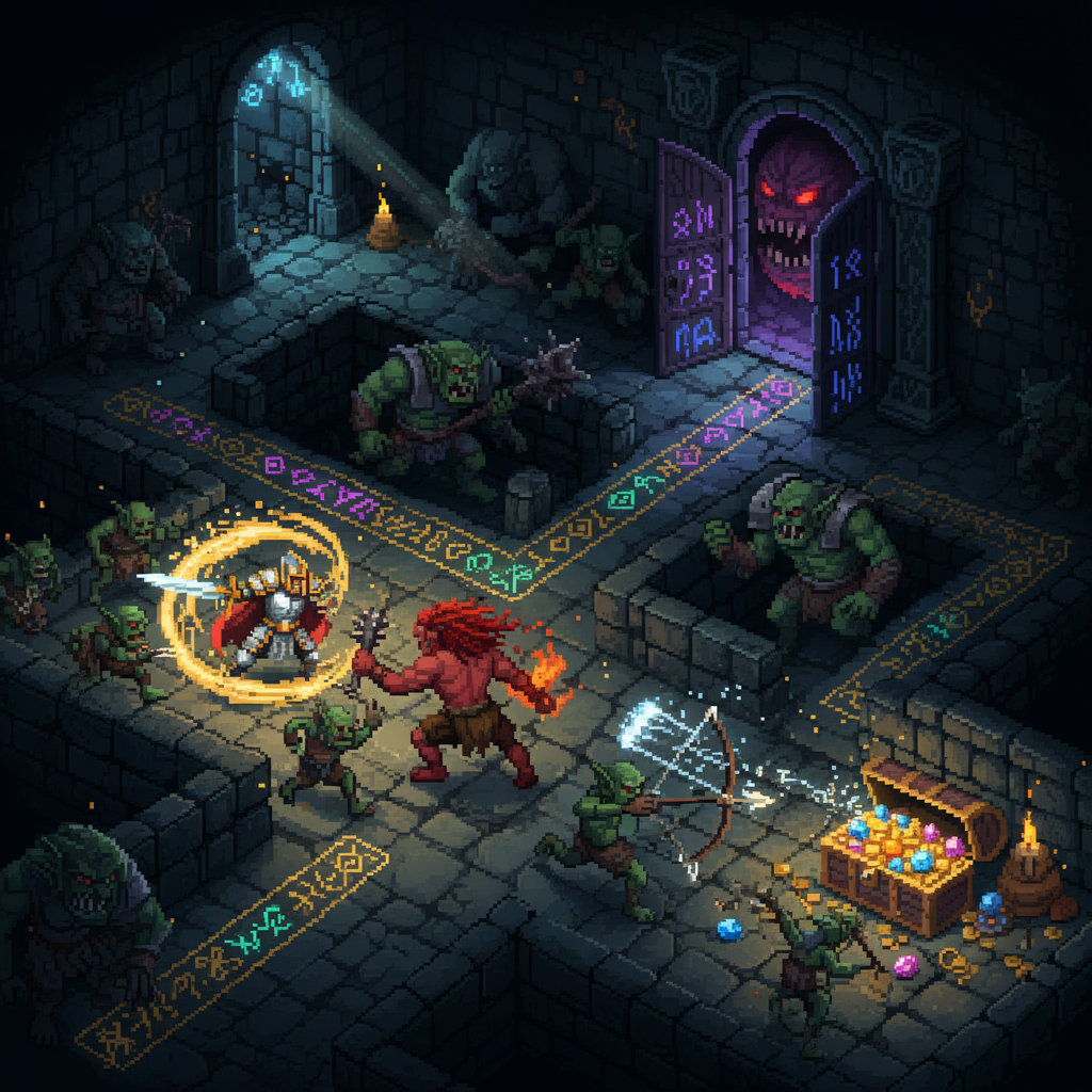 Dungeonheart Ascendant - Dungeon Crawler RPG by Jabali AI