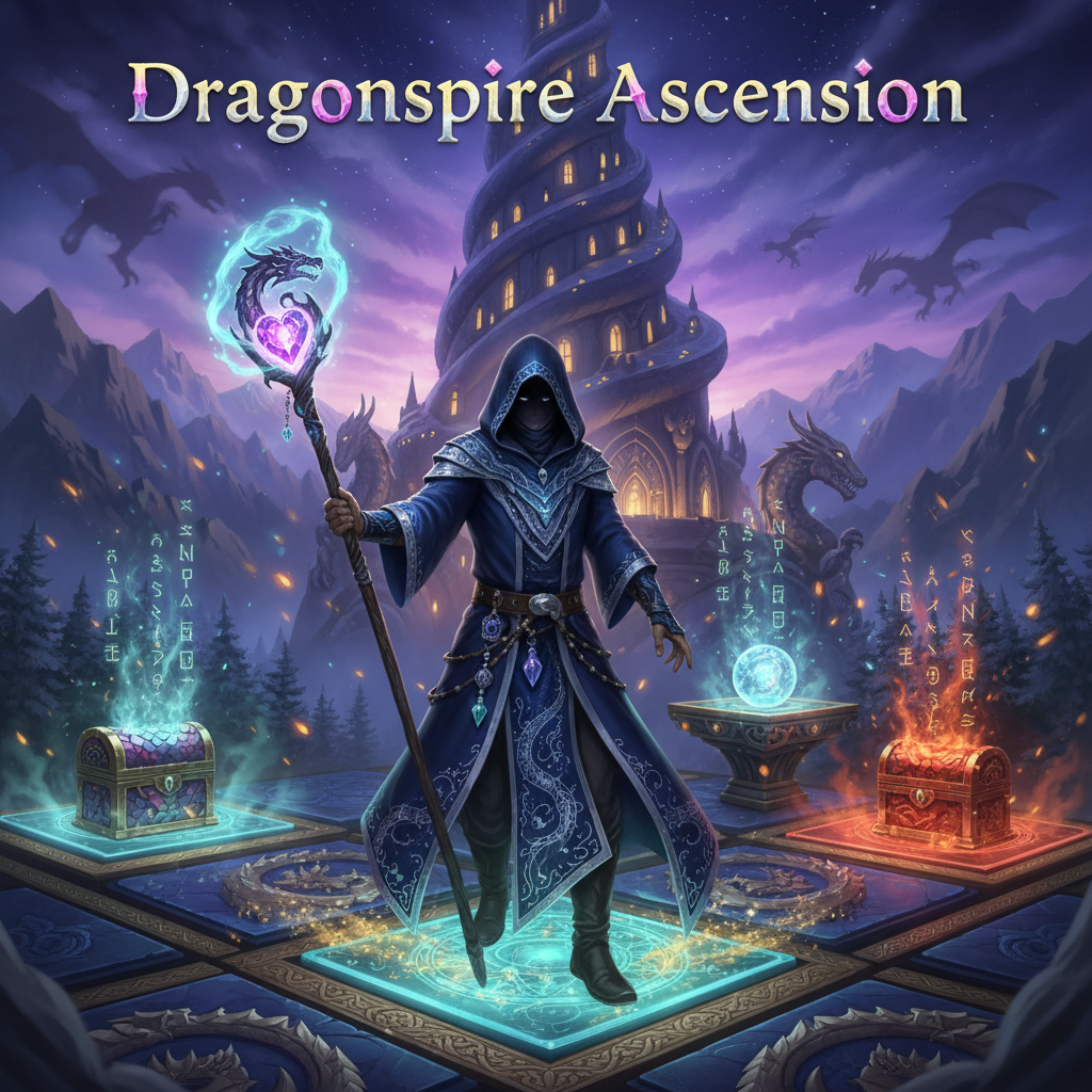 Dragonspire Ascension - Grid-Based Puzzle by Jabali AI