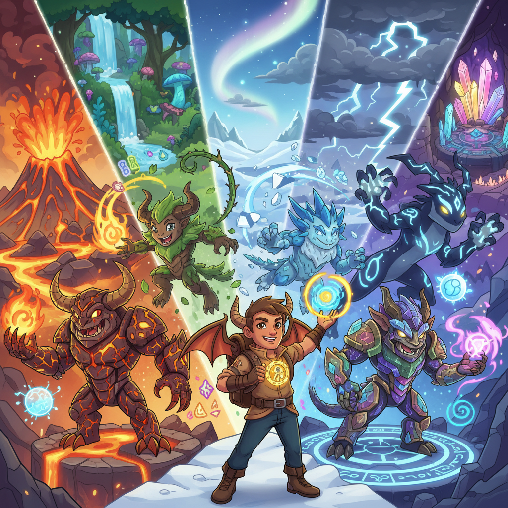 Elemental Arena Matchmasters - Match 3 Puzzle by Jabali AI