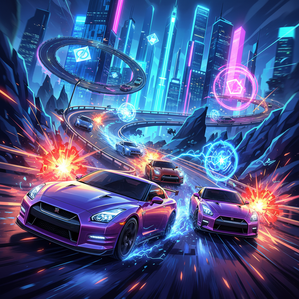 Neon GTR: Turbo Showdown - 3D Racing by Jabali AI