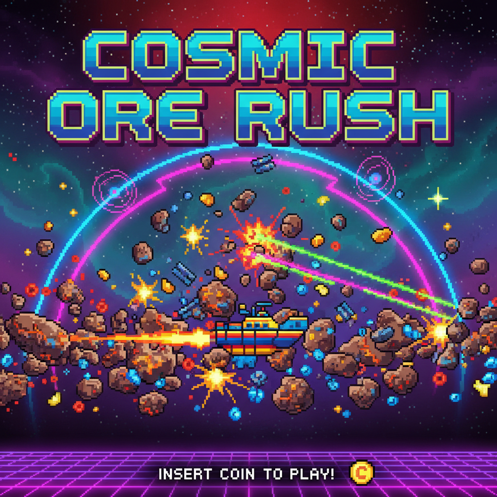 Cosmic Ore Rush - Fixed Shooter Arcade by Jabali AI