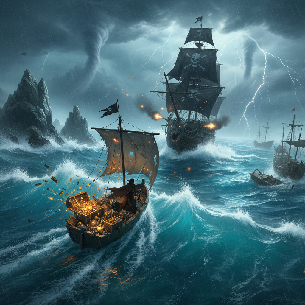 Pirate Chase: Sea Escape - Directional Shooter by Jabali AI