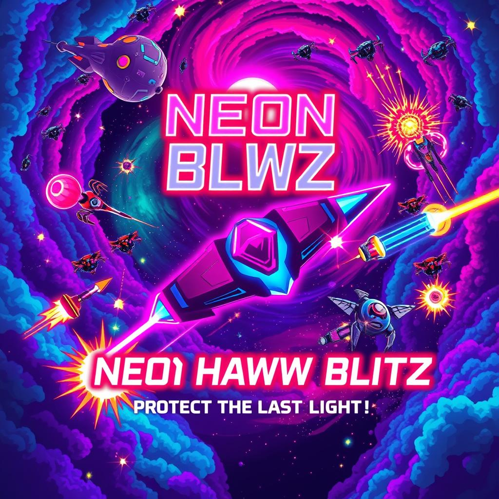 Neon Hawk Blitz - Fixed Shooter Arcade by Jabali AI