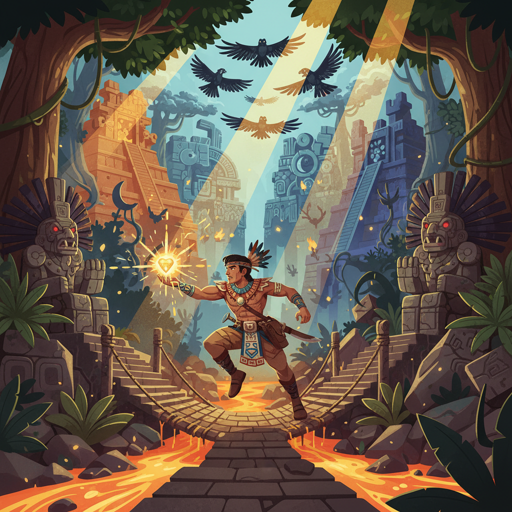 Temple of the Lost Sun - Crossing Arcade by Jabali AI