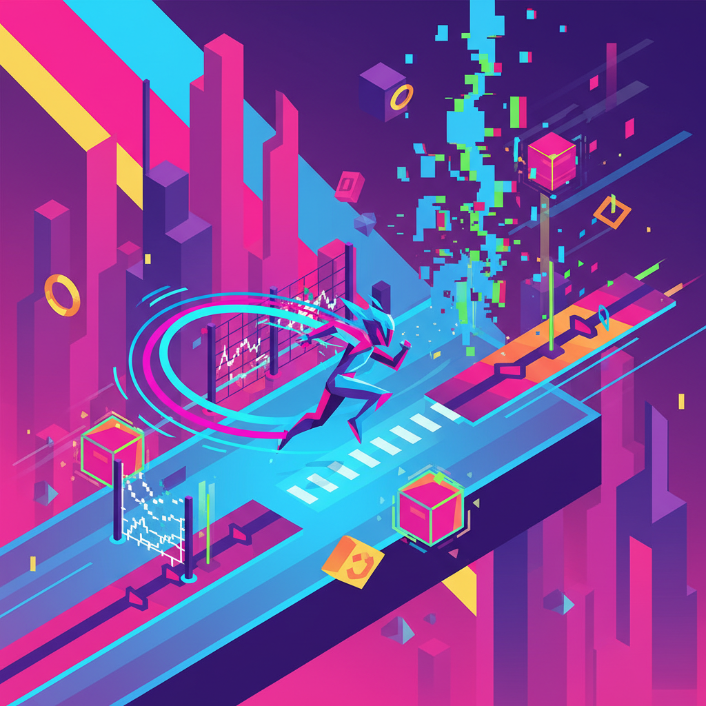 Neon Dash Surge - Rhythm Platformer by Jabali AI