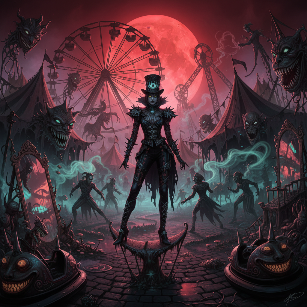 Carnival Under Red Moon - 3D Open World by Jabali AI