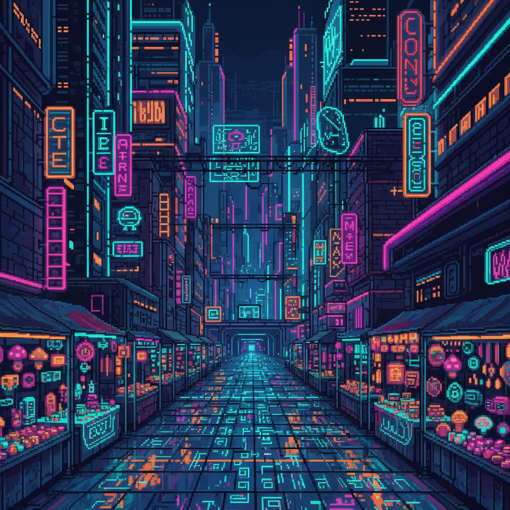 Neon Bomber - Character Life Simulation by Jabali AI