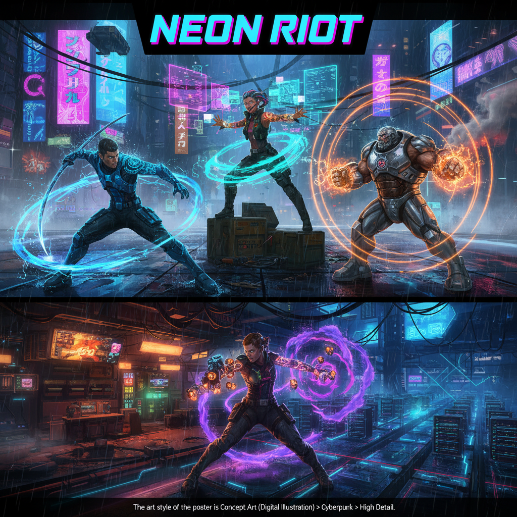 Neon Riot - Maze Shooter Arcade by Jabali AI