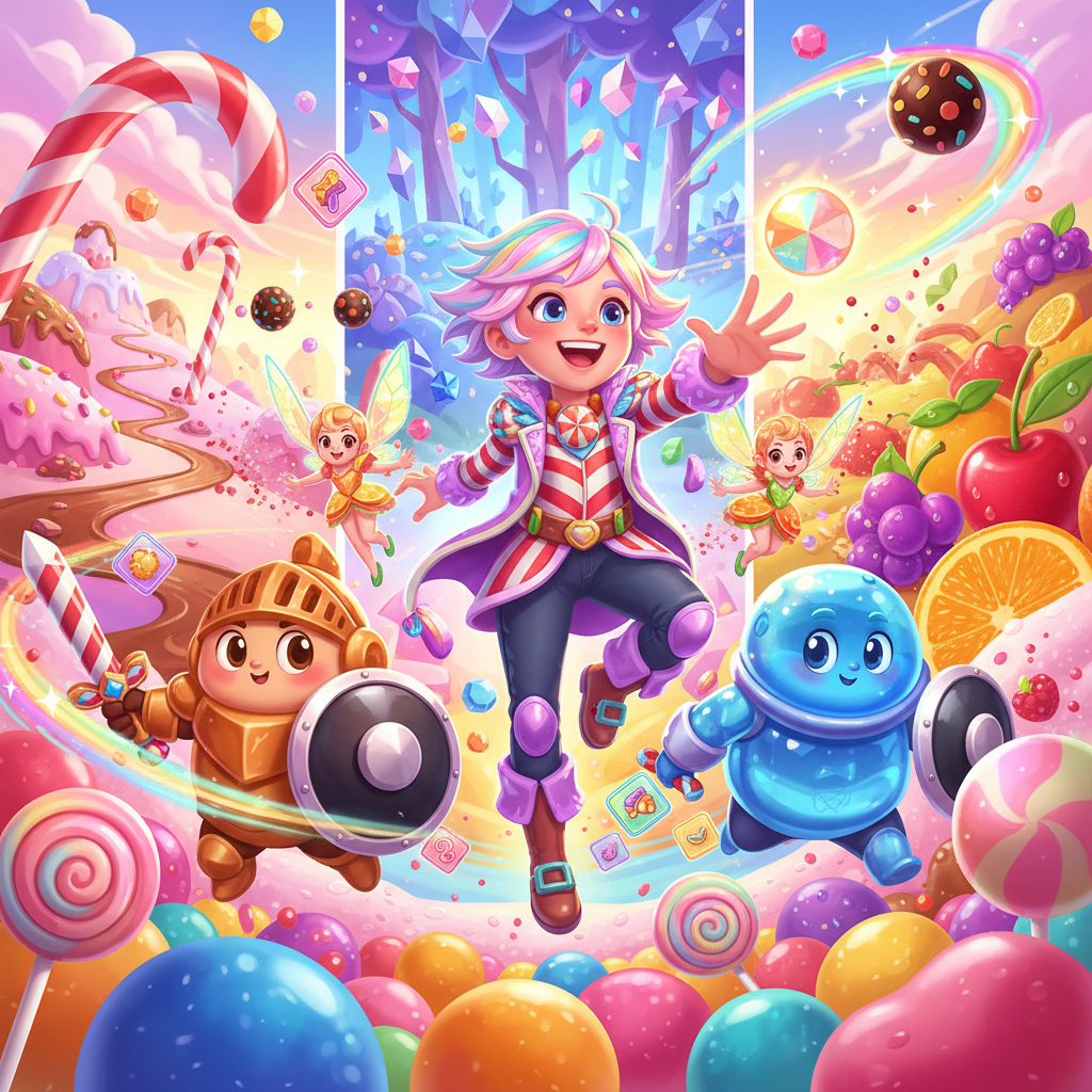 Candy Kingdom Quest - Match 3 Puzzle by Jabali AI