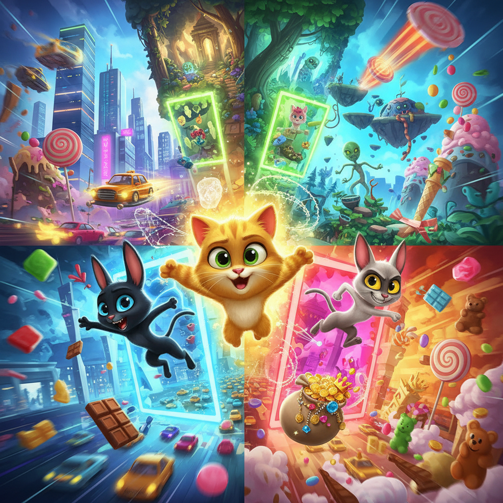 Portal Cat Chase - Crossing Arcade by Jabali AI
