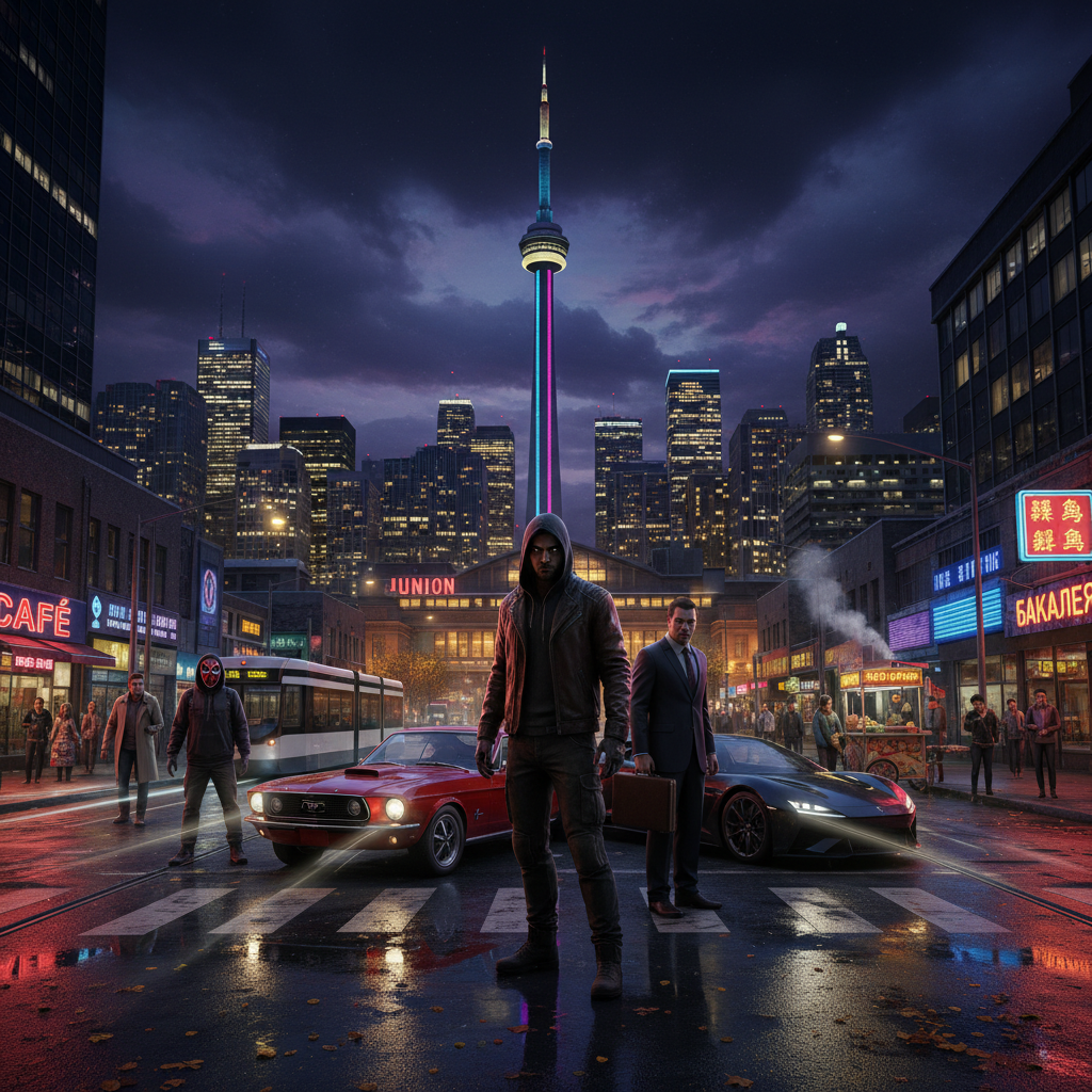 Neon World Cityscape - 3D Open World by Jabali AI