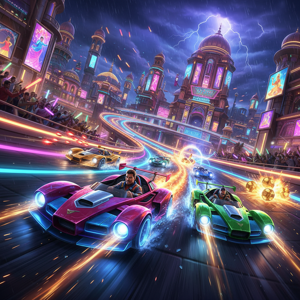 Neon Star Racers - 3D Racing by Jabali AI