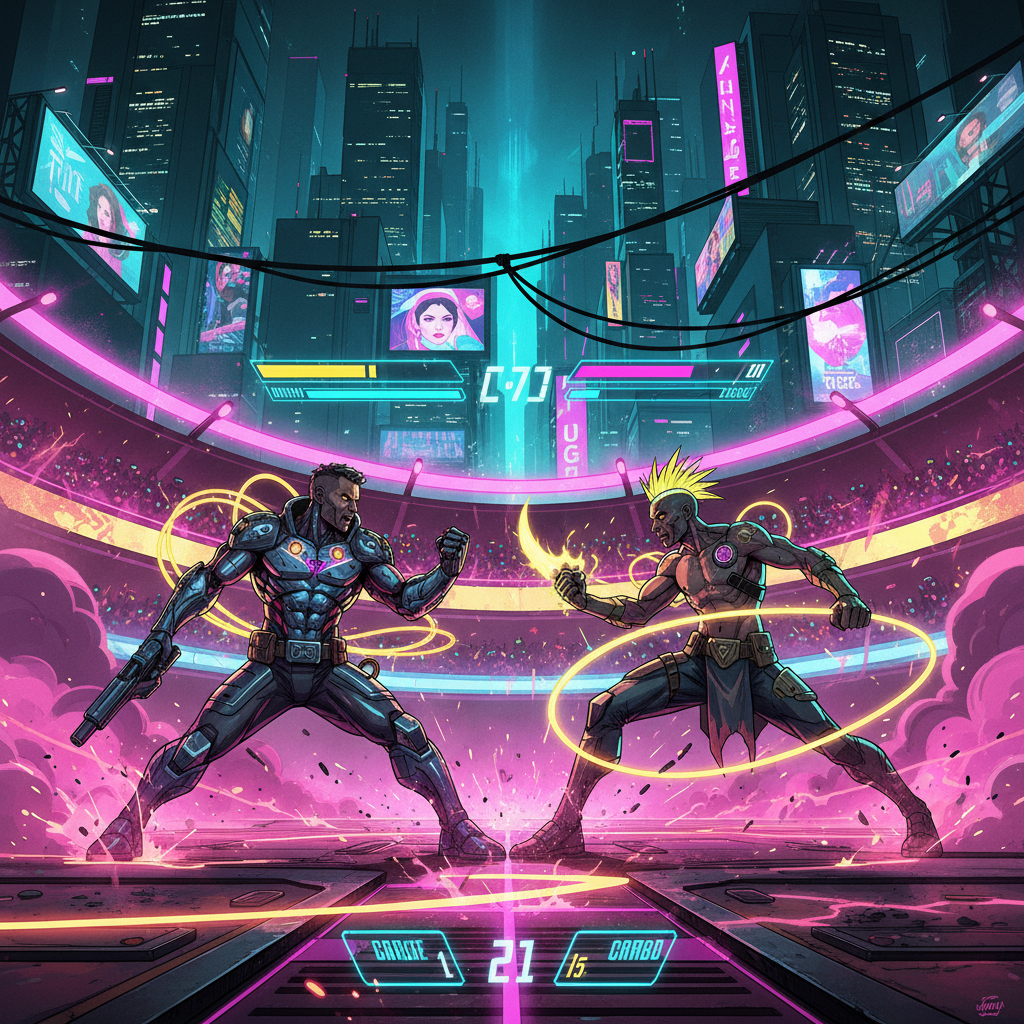 Neon Rage Duelists - Maze Shooter Arcade by Jabali AI
