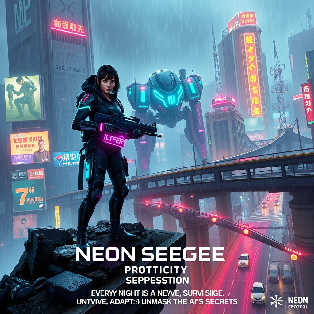 Neon Siege Protocol - Maze Shooter Arcade by Jabali AI