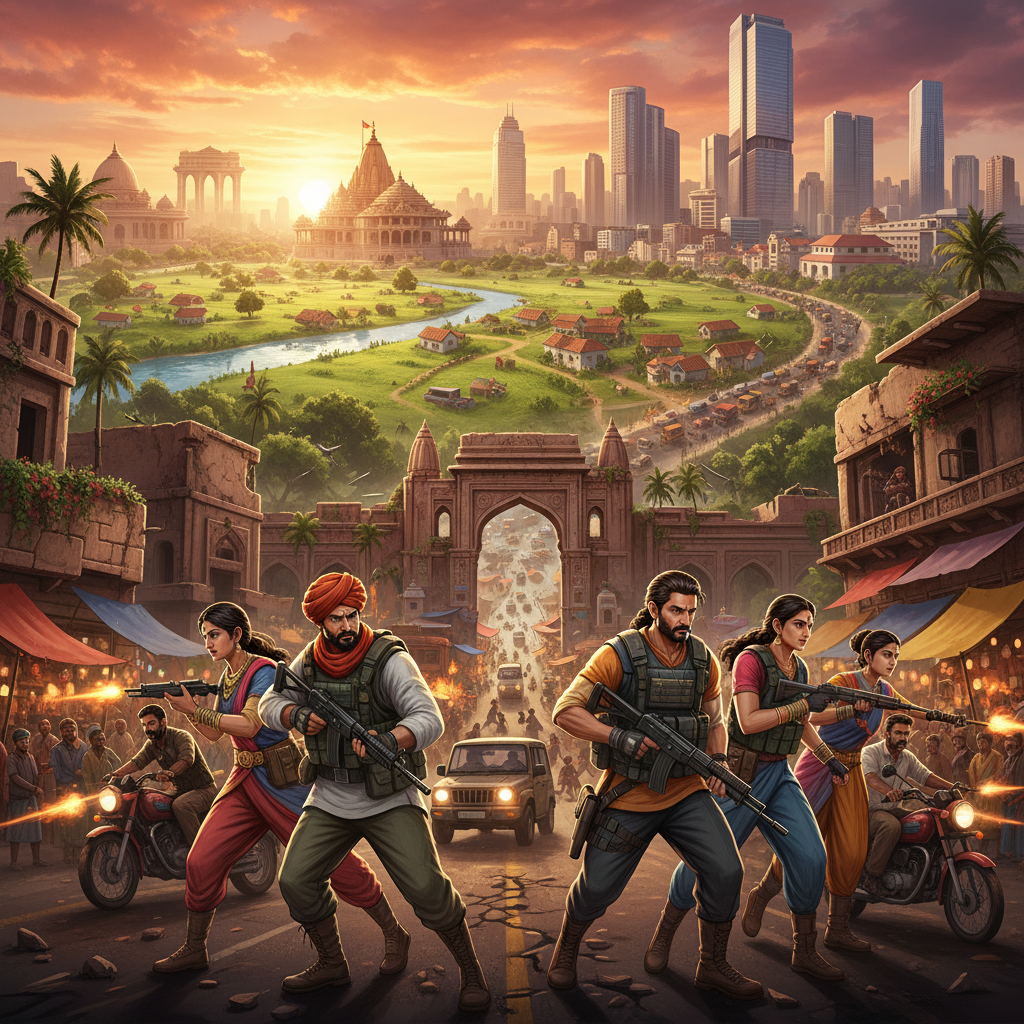 India - 3D Open World by Jabali AI