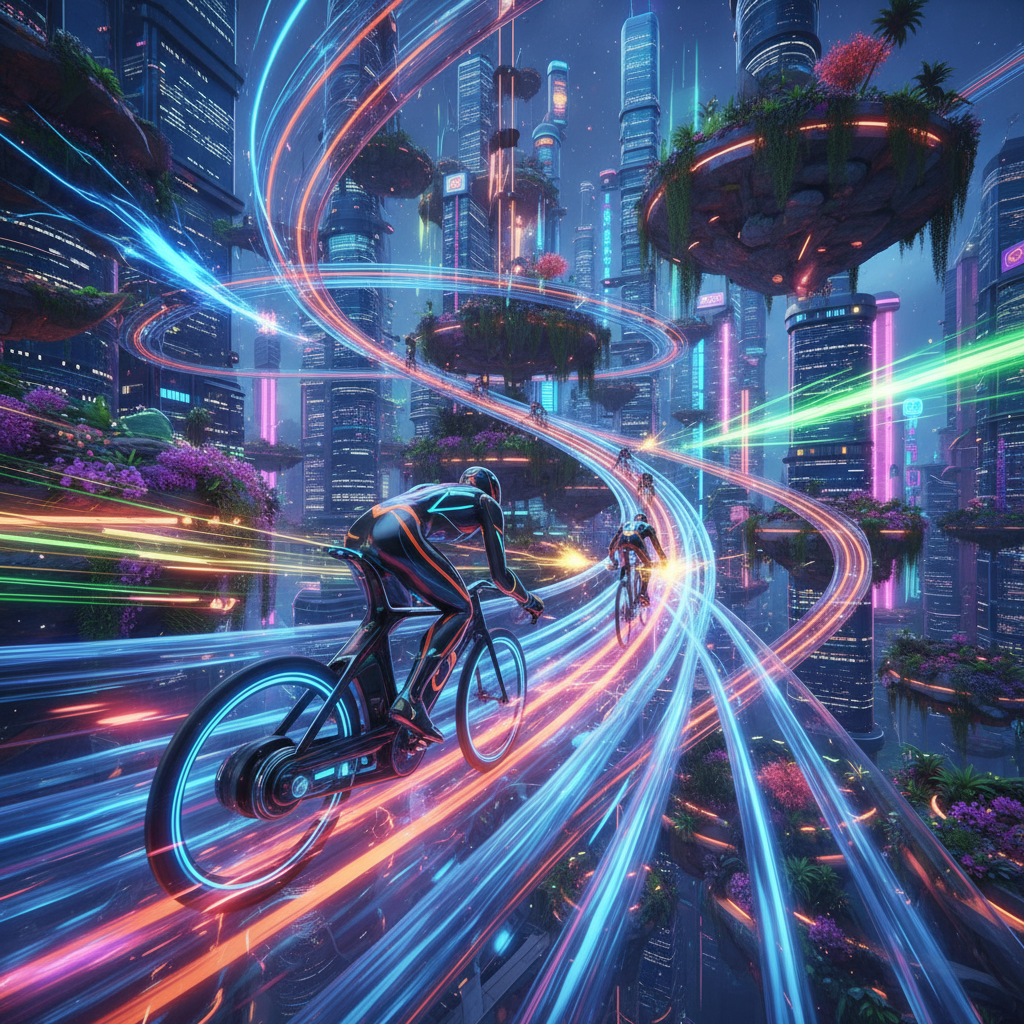 Neon Velocity: Cycle Combat - 3D Racing by Jabali AI