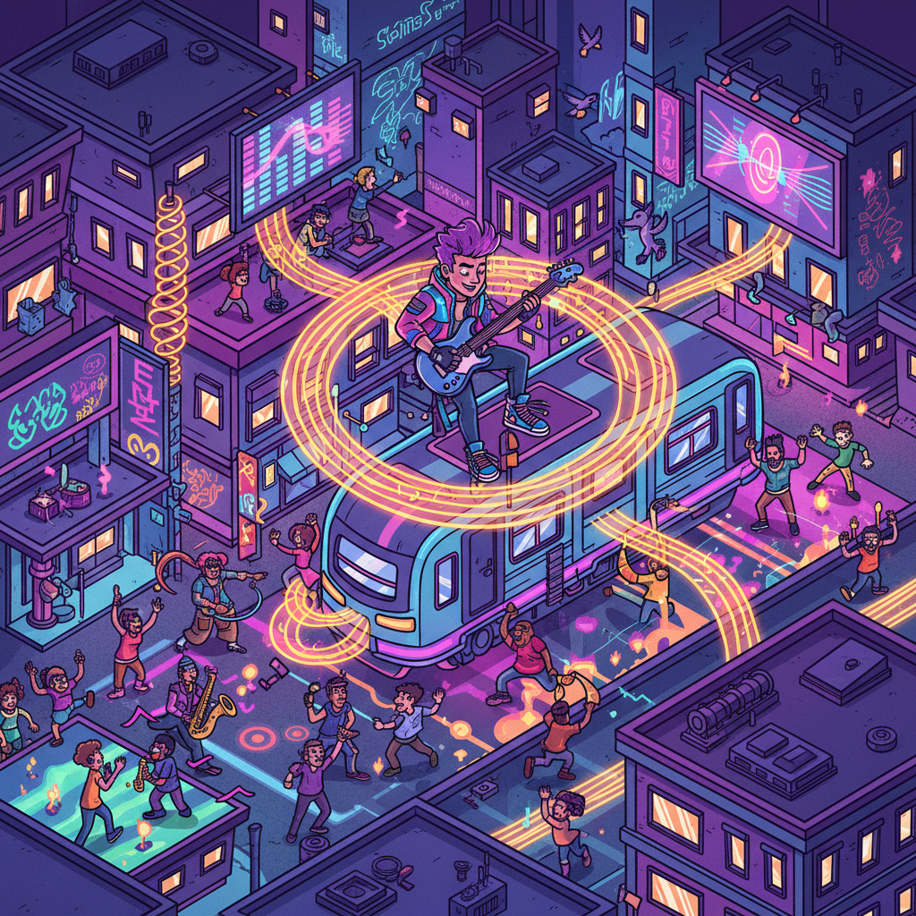 Groove City Run - Rhythm Platformer by Jabali AI