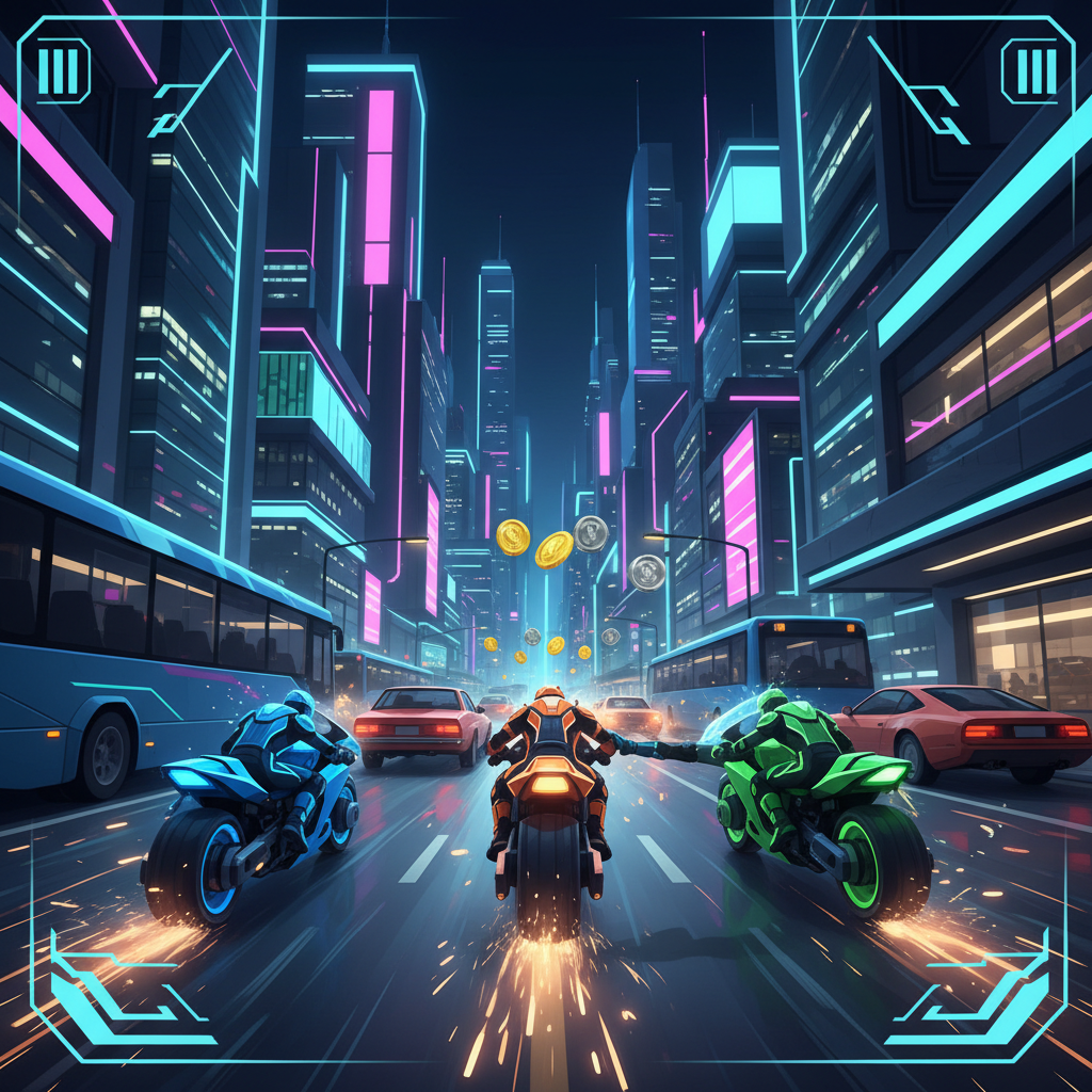 Asphalt Clash: Neon Riders - 3D Racing by Jabali AI