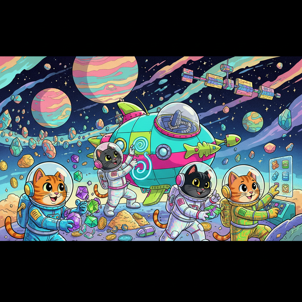 Cosmic Kitty Crew - Idle RPG by Jabali AI