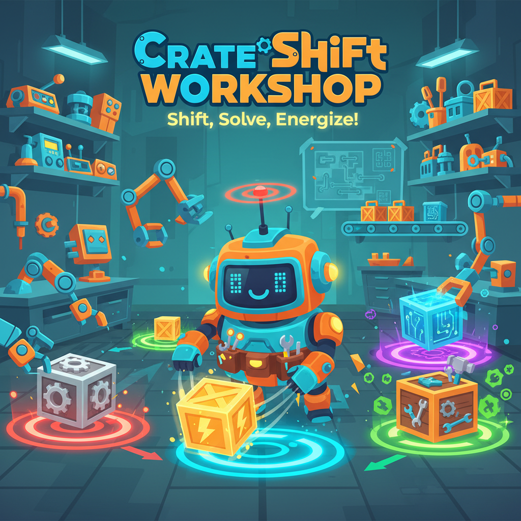 Crate Shift Workshop - Grid-Based Puzzle by Jabali AI