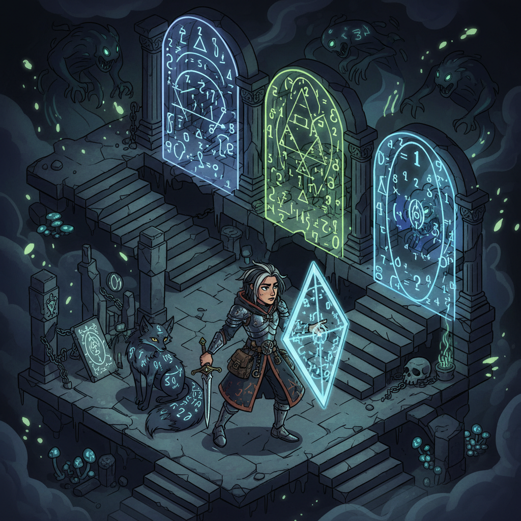 Crypt of Calculus - Dungeon Crawler RPG by Jabali AI