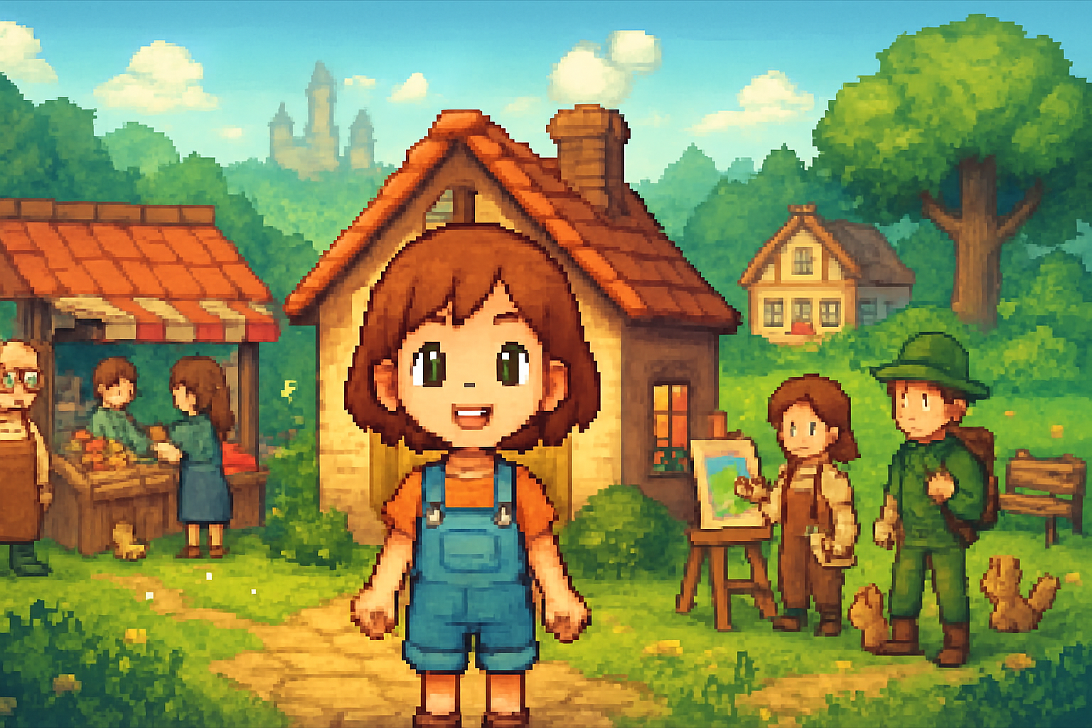 Pixel Town Stories - Adventure RPG by Jabali AI