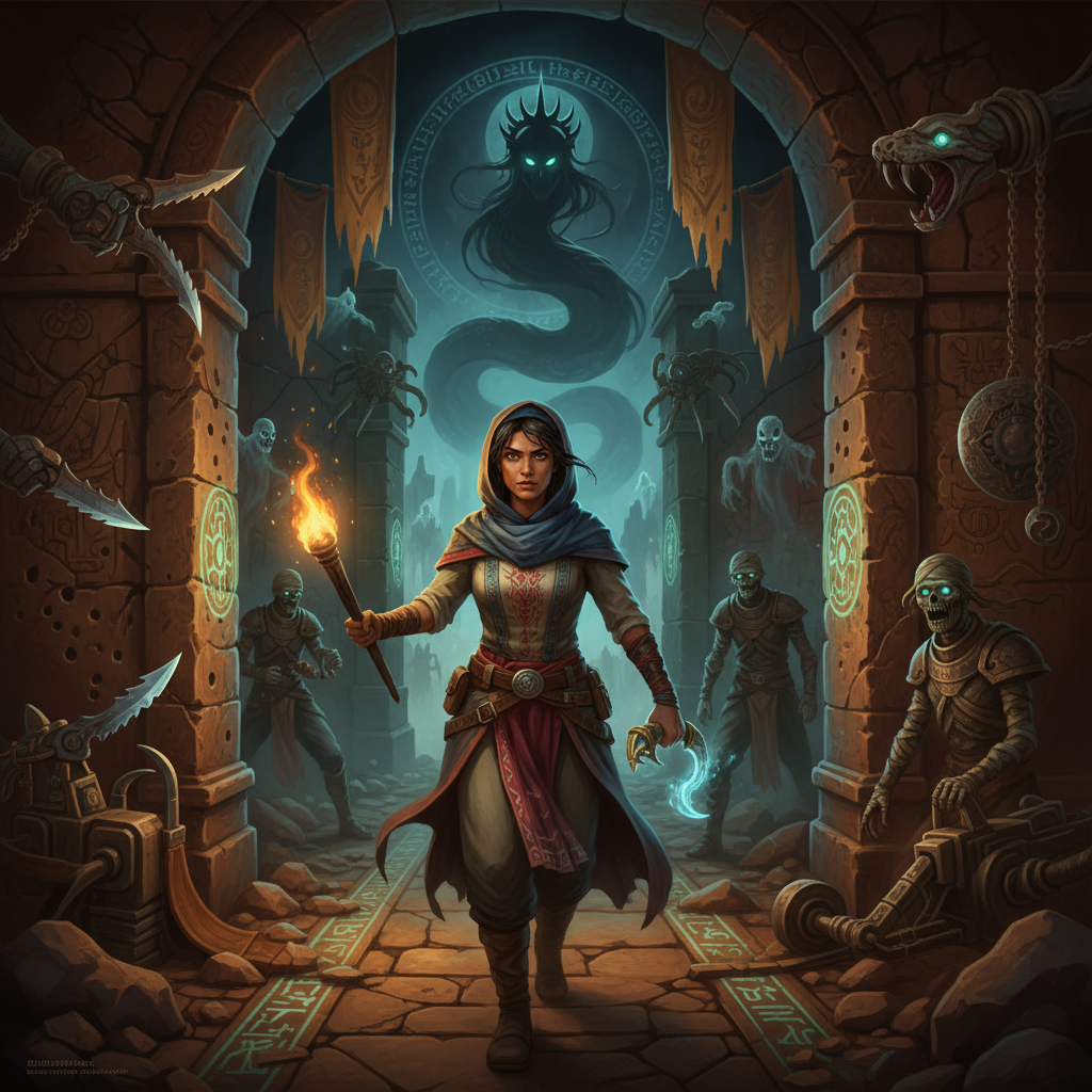 Tomb of the Serpent Queen - Dungeon Crawler RPG by Jabali AI