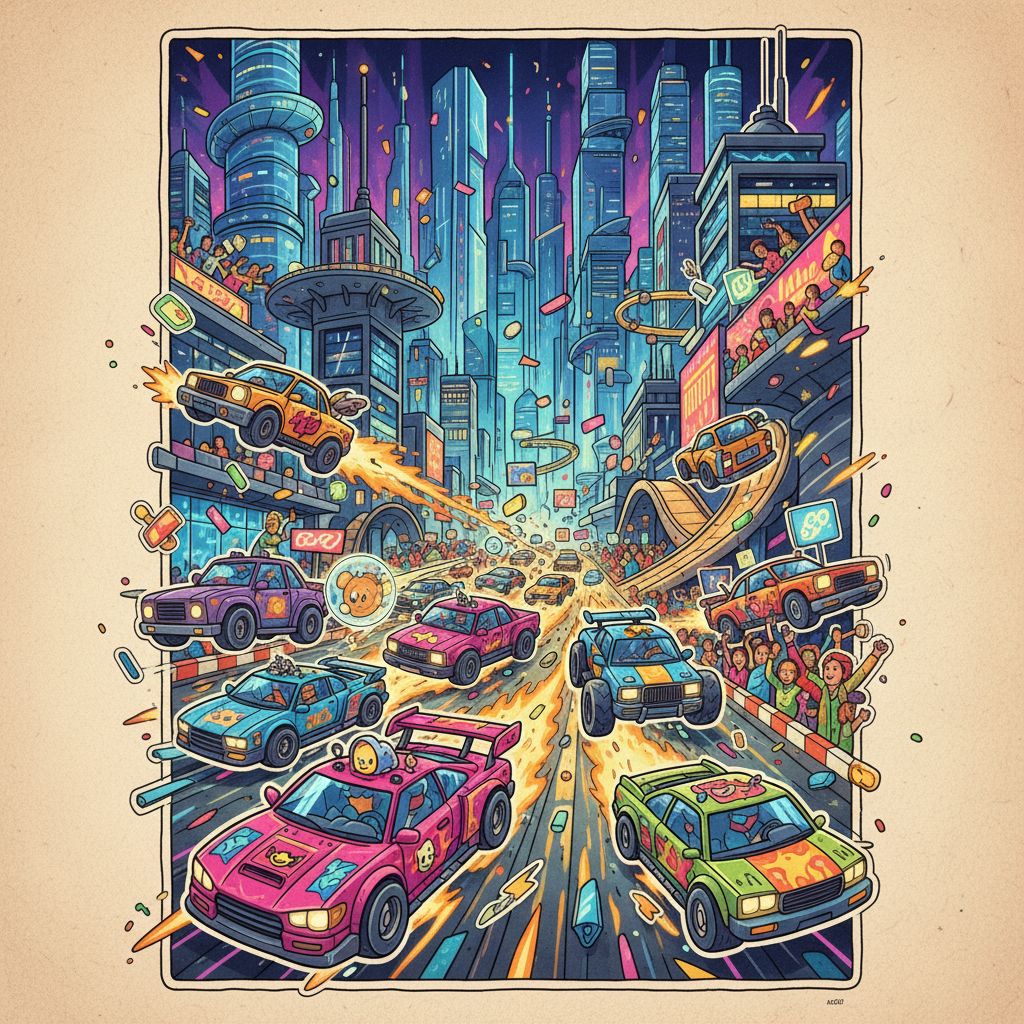 Urban Velocity: Turbo Carnage - 3D Racing by Jabali AI