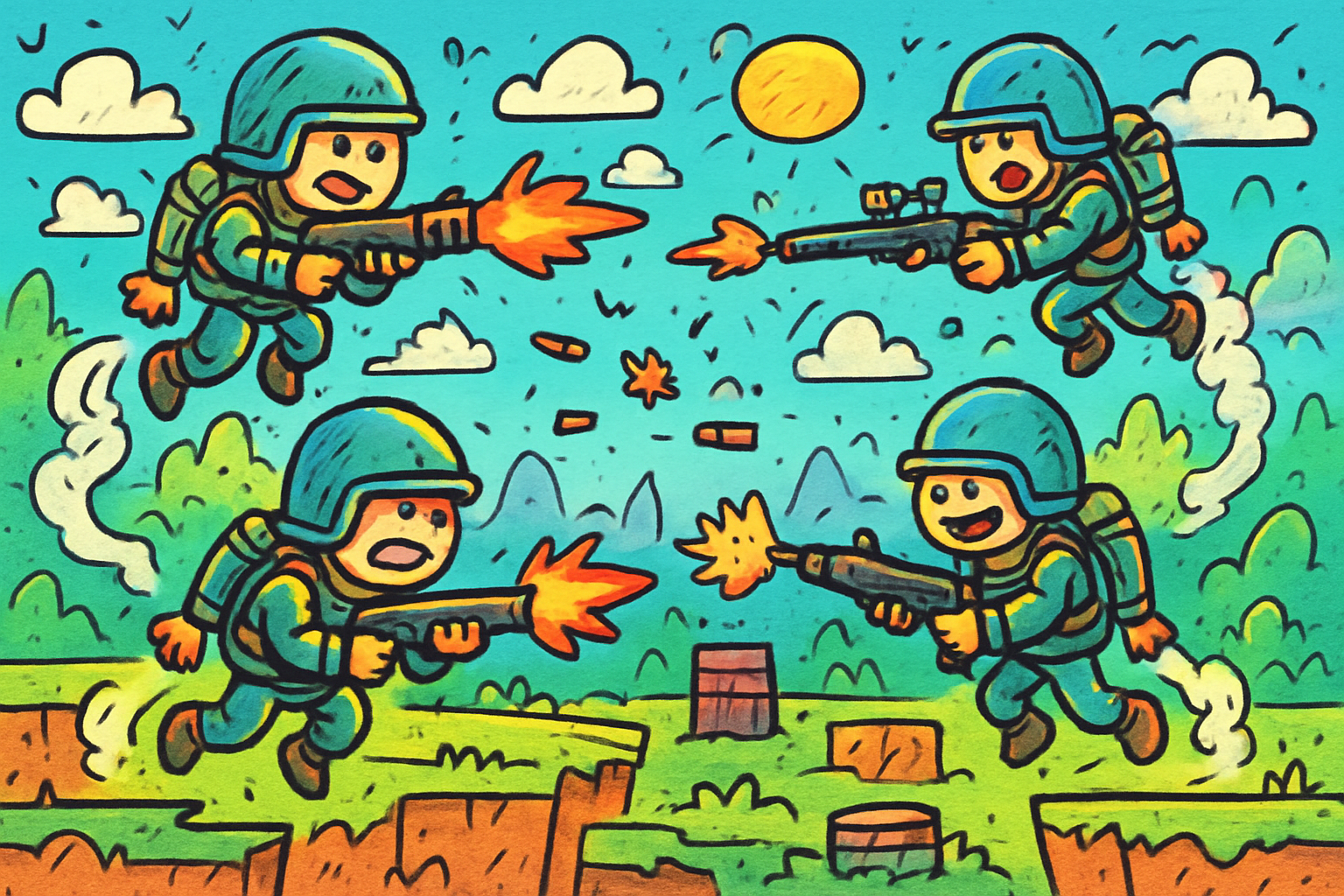 Mini Militia – Doodle Army 2 - Directional Shooter by Jabali AI